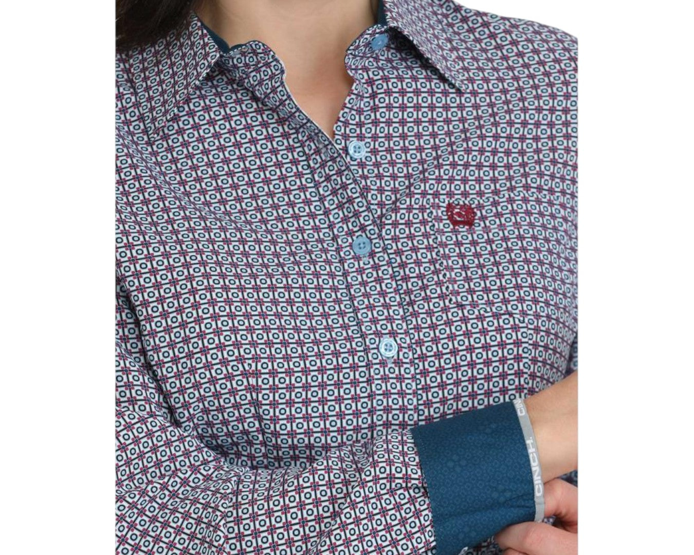 Cinch Ladies Geometric Print Button Down Shirt – Greg Grant Saddlery