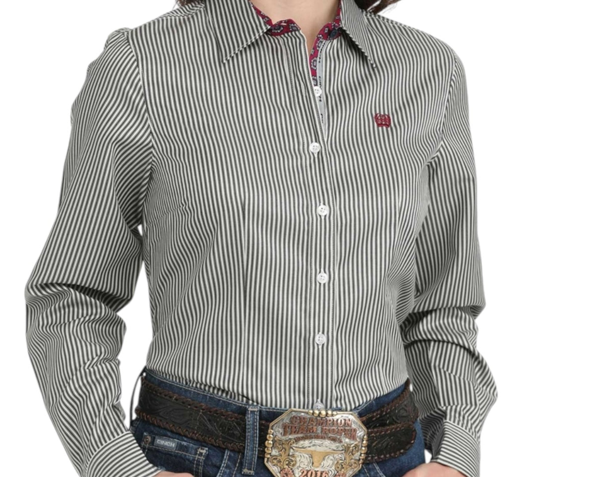 Cinch Ladies Stripe Tencel Long Sleeve Shirt – Greg Grant Saddlery