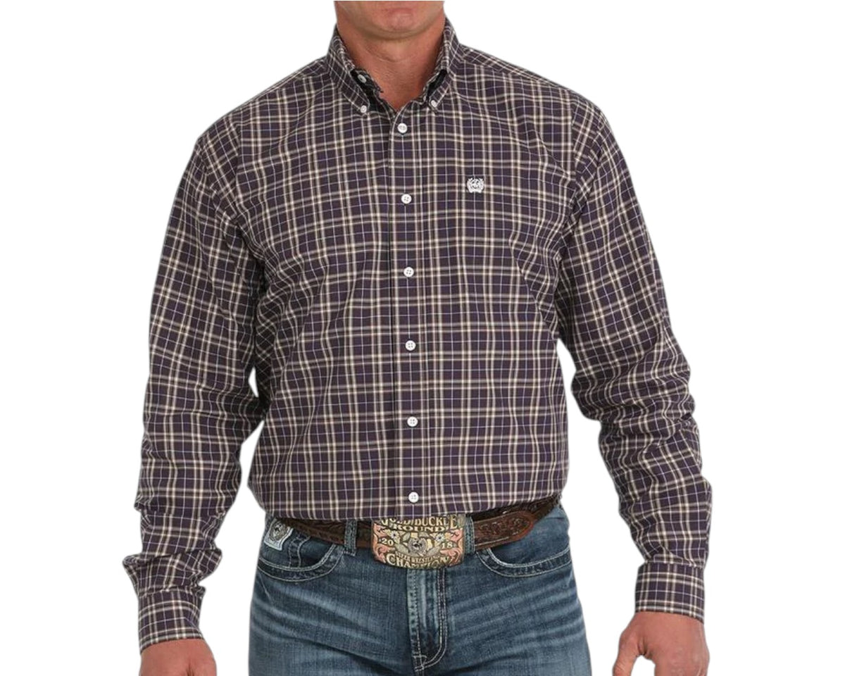 Cinch Men's Purple Plaid Classic Shirt – Greg Grant Saddlery
