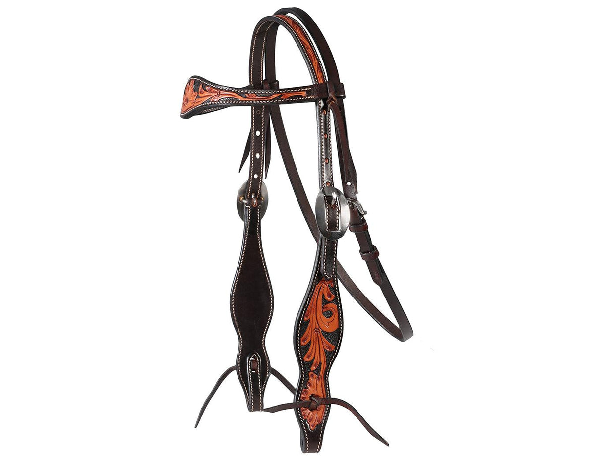 Fort Worth Frontier Headstall – Greg Grant Saddlery