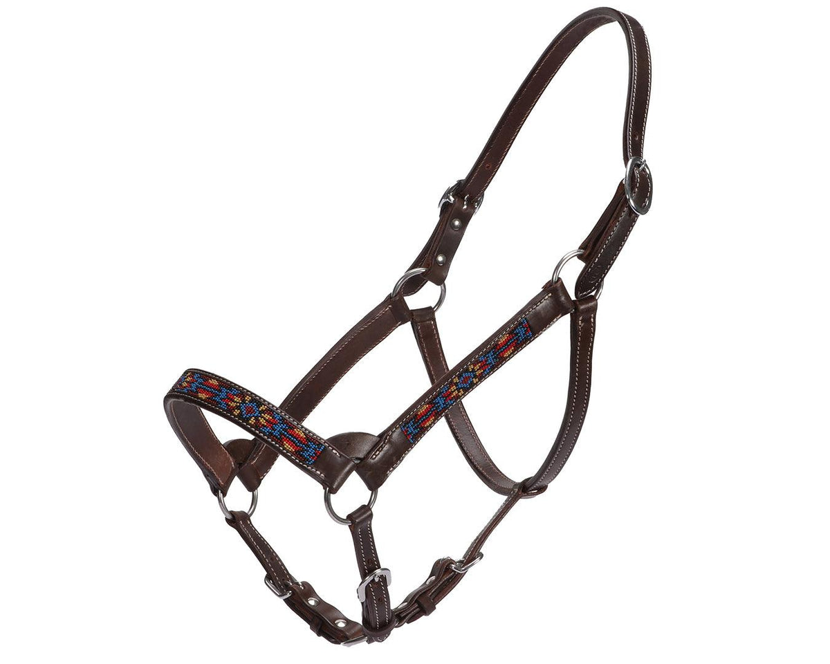 Fort Worth Leather Beaded Halter | Lead Ropes & Halters – Greg Grant ...