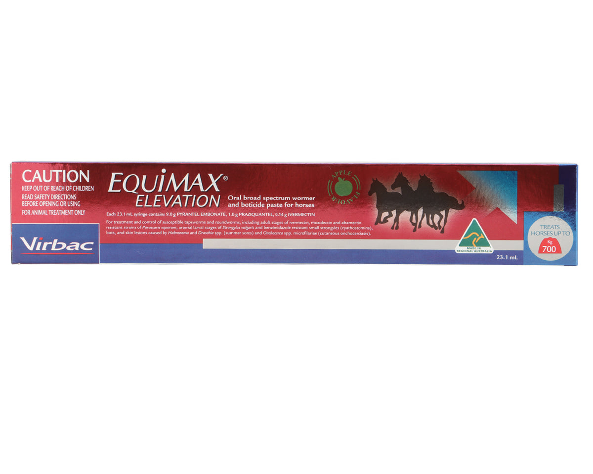 Equimax Elevation Wormer 23.1mL – Greg Grant Saddlery