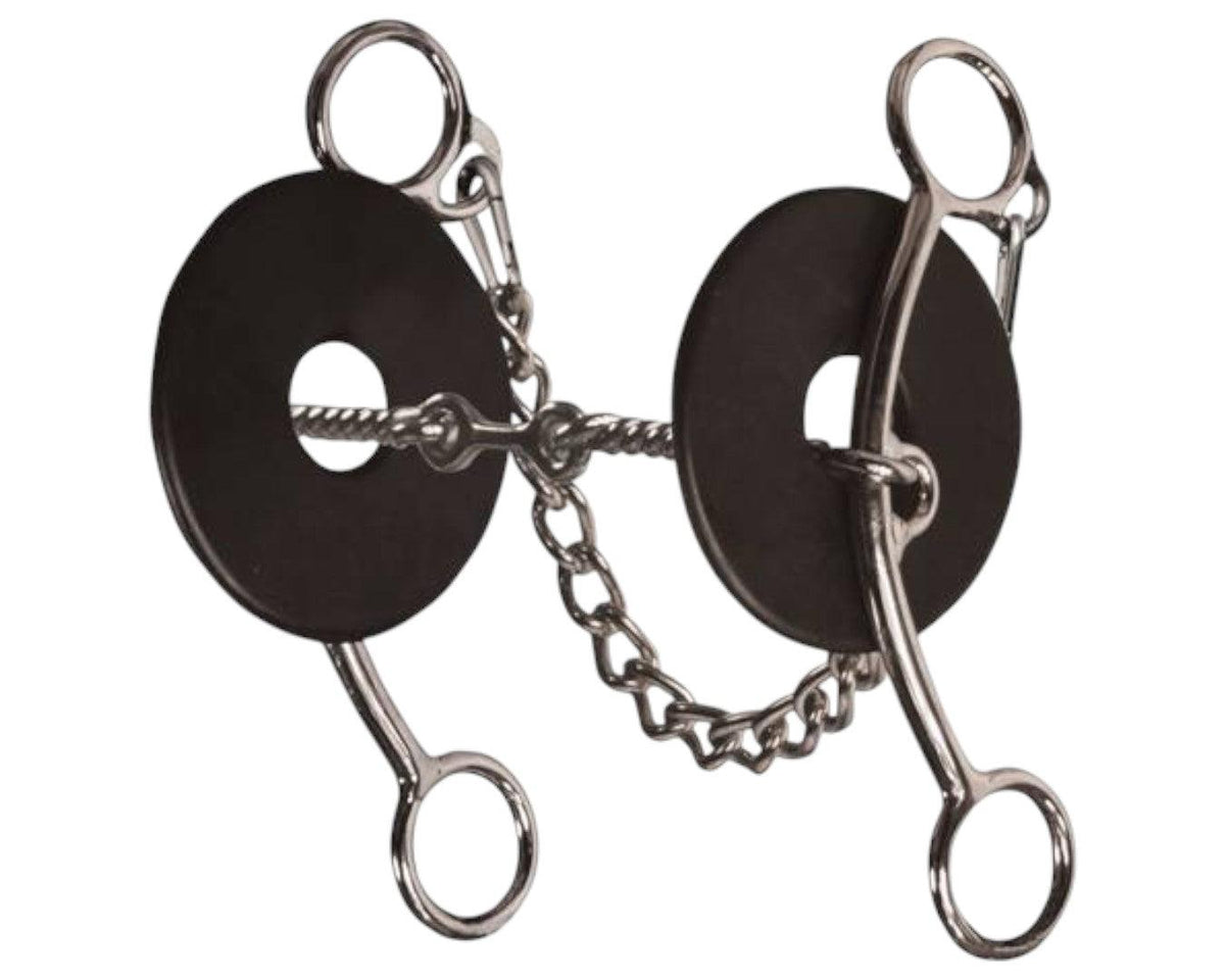 Professionals Choice Lifter Series Three Piece Twisted Wire Snaffle ...