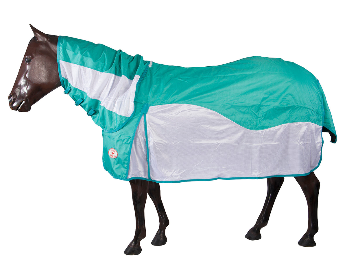 Kool Master 600D Windbreaker Combo - Teal/White – Greg Grant Saddlery