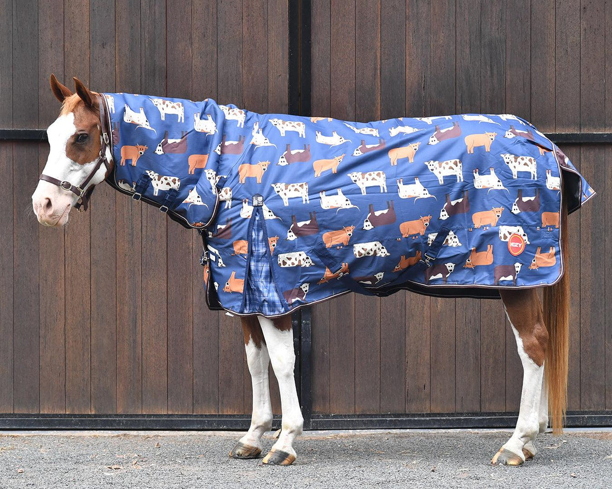 Kozy 1200D Ripstop Horse Rug Combo - Charcoal & Coral | Horse Winter ...