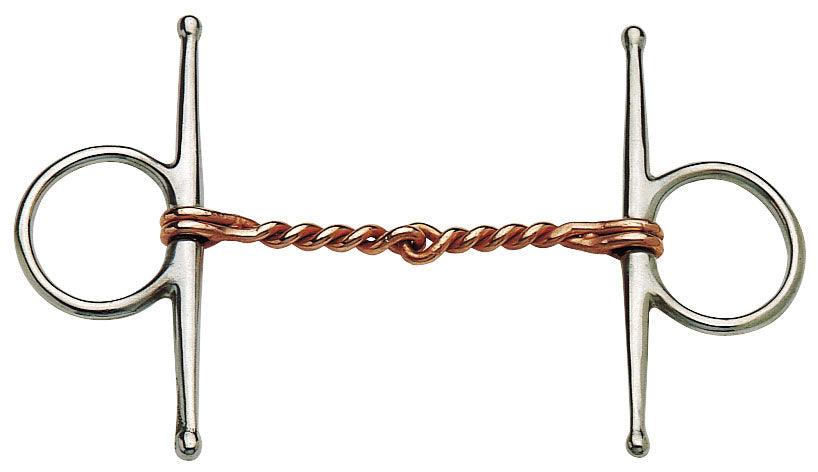 Full Cheek Snaffle Bit with Twisted Copper Wire Mouth – Greg Grant Saddlery