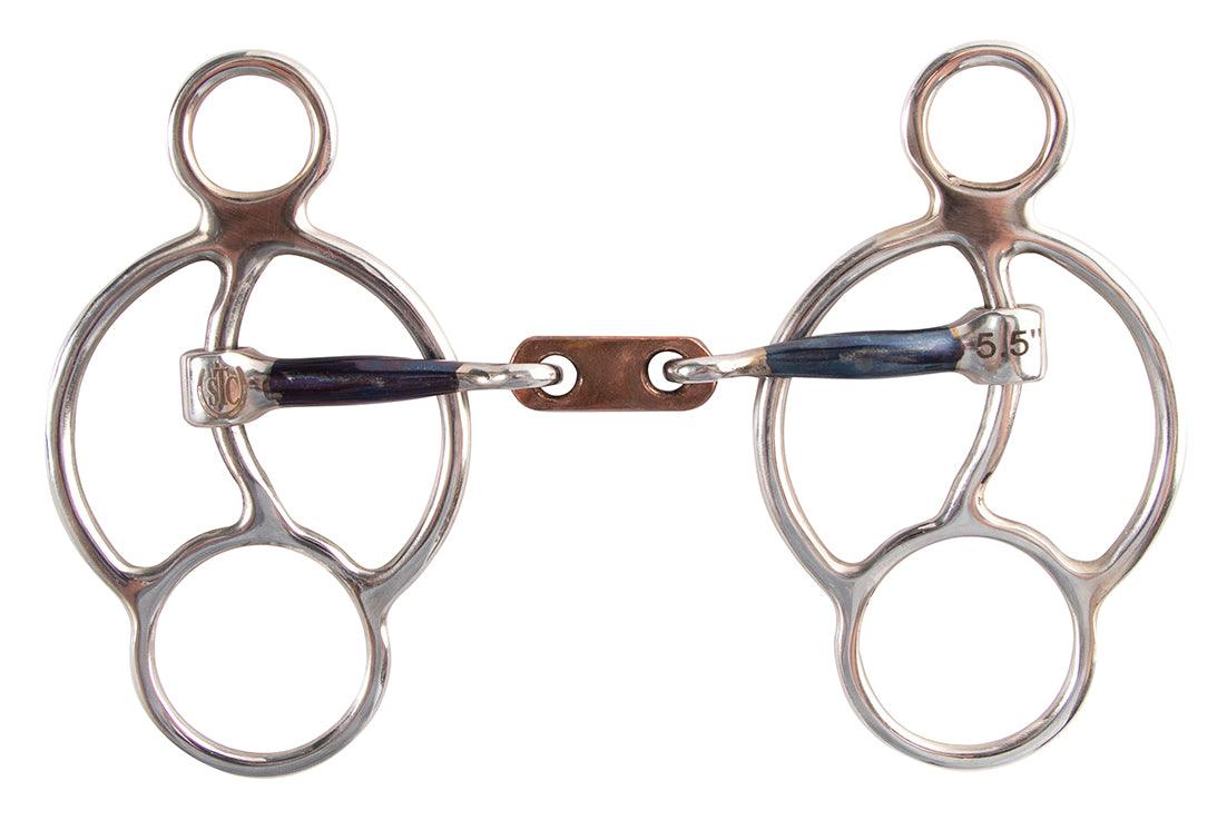 Three-Ring Bit | Sweet Iron + Copper Link – Greg Grant Saddlery