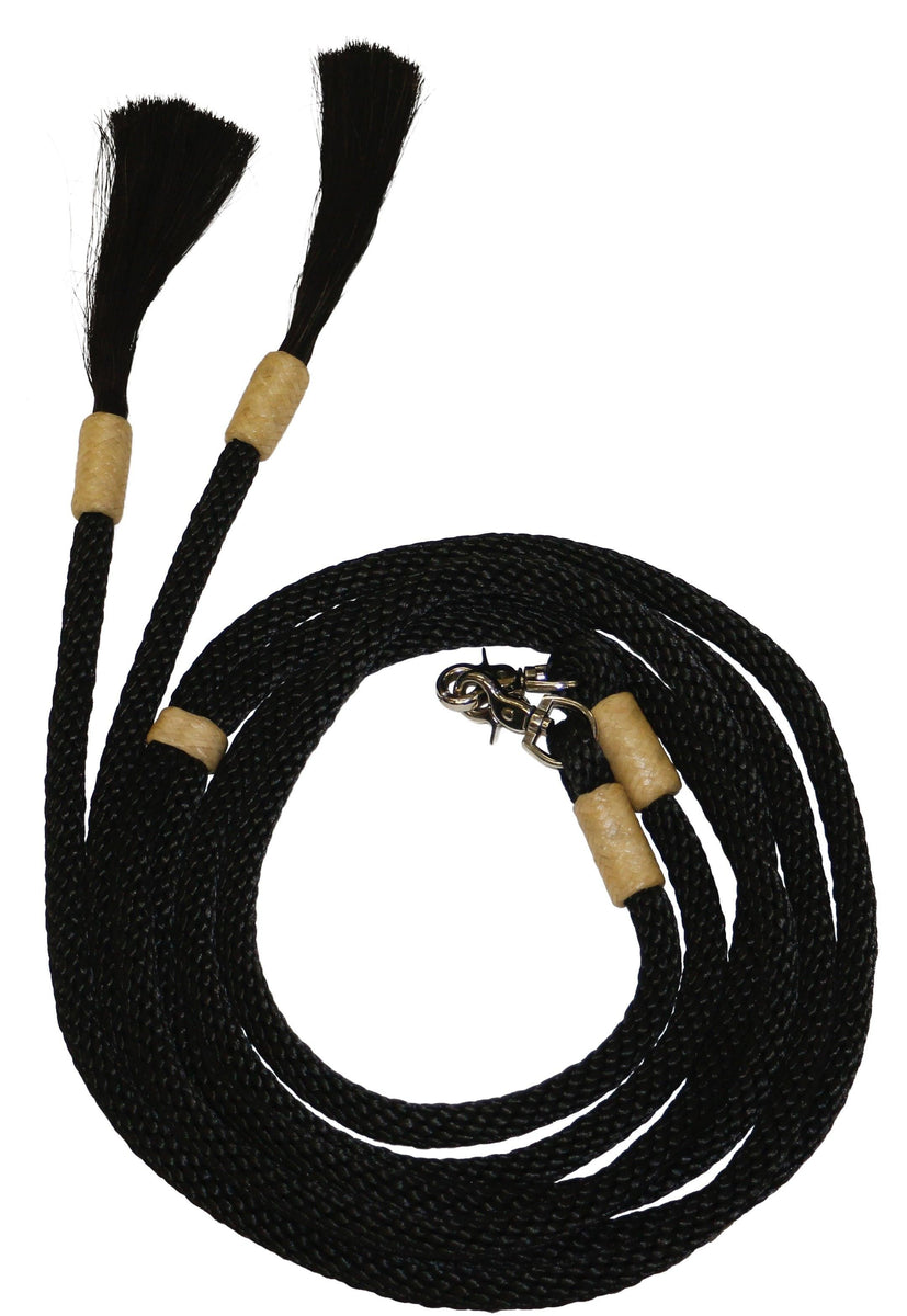 Fort Worth Soft Round Split Reins 8' w/Horsehair – Greg Grant Saddlery