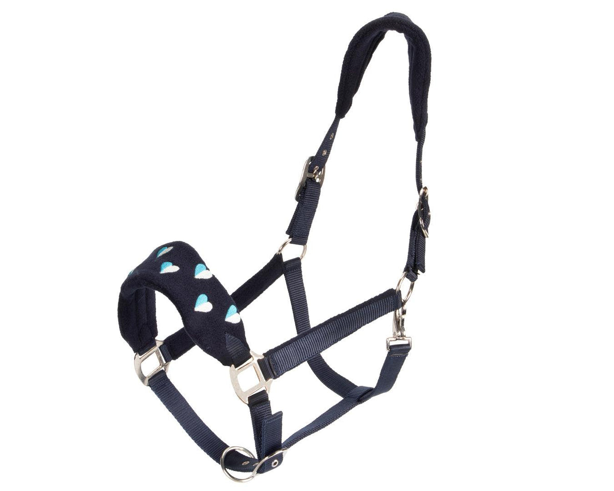 Rancher Fleece Padded Halter - Navy | Halters & Lead Ropes – Greg Grant ...