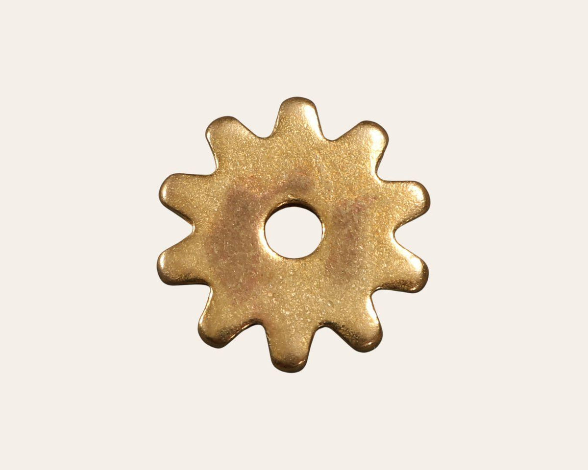 Large Brass Spur Rowels - 10 Point Rounded | Spurs & Straps – Greg ...